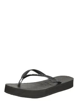 Havaianas Slim Flatform Flip Flops - Black