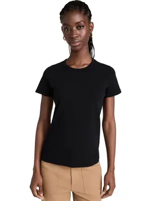 Jenni Kayne Cotton Slim Tee - Black