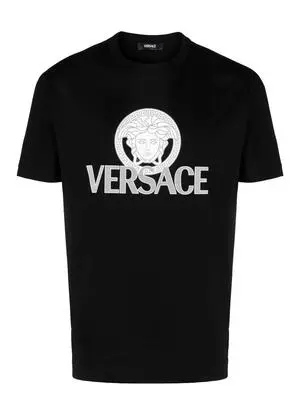 Versace Medusa Logo-print T-shirt - Black