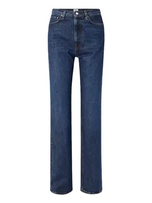 TOTEME High-rise Straight-leg Jeans - Blue