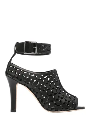 Manolo Blahnik Tingah 105mm Laser-cut Pumps - Black