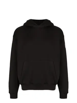 Neil Barrett Minimalist Bolts Appliqué-detail Hoodie - Black