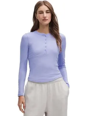 Lululemon Long-sleeve Henley - Dusty Lilac
