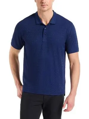 Robert Graham Elias Basket Weave Polo - Navy