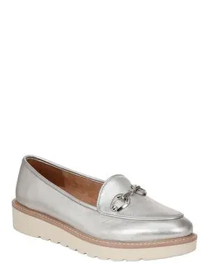 Naturalizer Adiline Bit Platform Loafer - Silver Leather