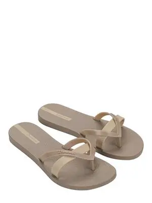 Ipanema Ipanema Kirei Silk Flip Flop Beige/ Metallic Beige