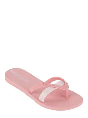 Ipanema Kirei Silk Flip Flop - Pink/ White