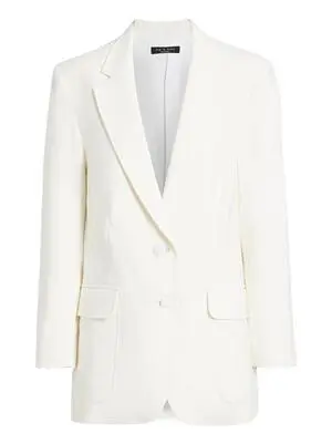 Rag & Bone Cody Wool-blend Crepe Blazer - Ivory