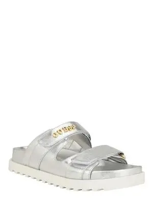 Guess Two-strap Sandal - Silver 040