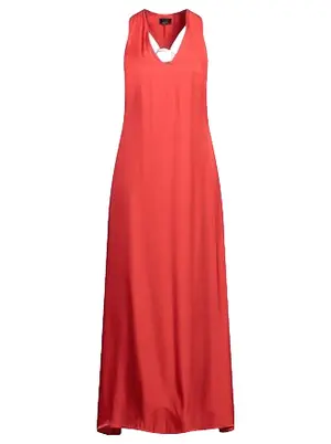 SISTE'S Maxi Trapeze Dress - Red