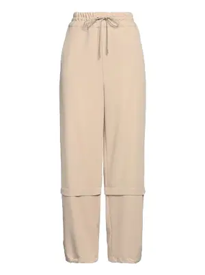 High Wide-leg Pants - Beige