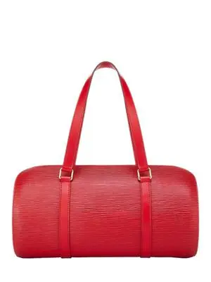 LOUIS VUITTON Epi Soufflot Bag With Mini Pouch - Red