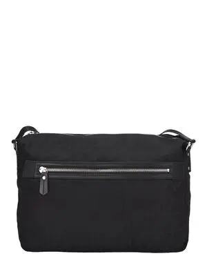 Fendi Zucchino Messenger Bag - Black