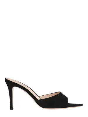 GIANVITO ROSSI 85mm Elle Suede Sandals - Black