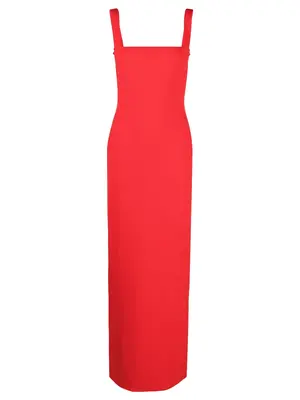 Solace London Joni Square-neck Maxi Dress - Red