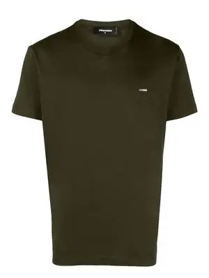 Dsquared2 Logo-plaque Cotton T-shirt - Green
