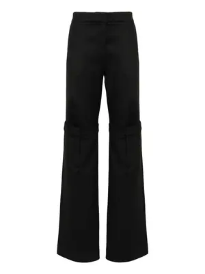 Coperni Layered Straight-leg Trousers - Black
