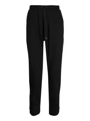 BOSS Stripe-detail Cotton Track Pants - Black
