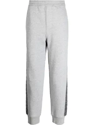 Neil Barrett Striped Low-rise Track Pants - Grey