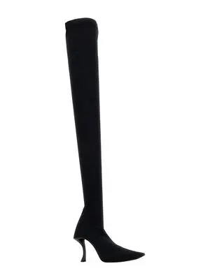 Balenciaga Hourglass 100mm Over-the-knee Boots - Black