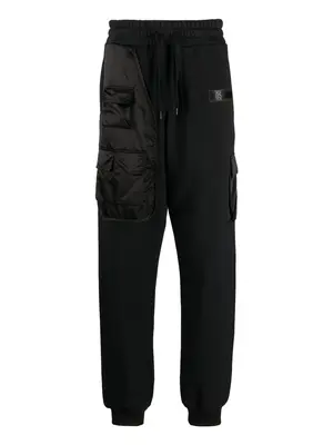 Moschino Cotton Cargo Track Pants - Black