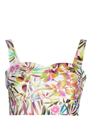 BAMBAH Floral Sarah Bustier Top - Multicolour