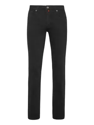 BILLIONAIRE Low-rise Straight-leg Jeans - Black