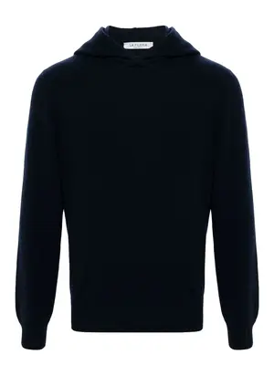 FILERIA Hooded Cashmere Jumper - Blue