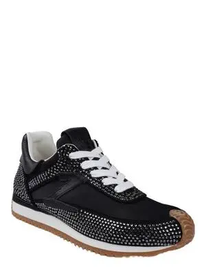 ZIGI ZIGI Freya Rhinestone Sneakers Black Suede