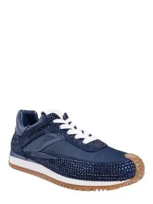 ZIGI ZIGI Freya Rhinestone Sneakers Navy Suede