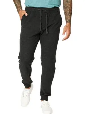 7 Diamonds Generation Twill Knit Joggers Charcoal