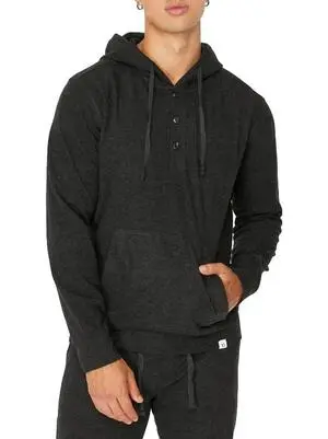 7 Diamonds Generation Twill Knit Hoodie Charcoal