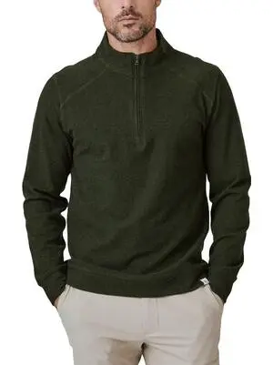 7 Diamonds Generation Quarter Zip Top Dark Khaki