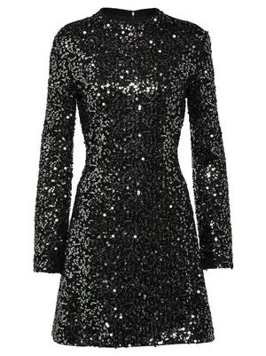 Simkhai Safia Sequined Mini Dress - Black
