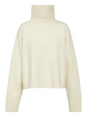 THE ROW Ezio Wool And Cashmere Turtleneck Sweater - White