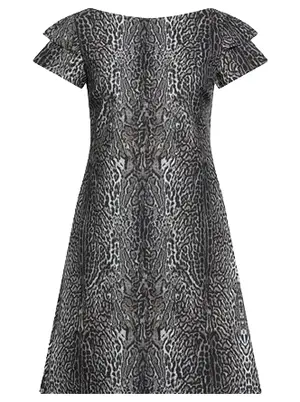 Chiara Boni La Petite Robe Leopard Print Mini Dress - Black