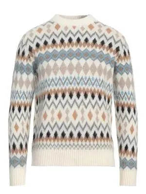 MASQ +39 MASQ Wool-Blend Geometric Sweater