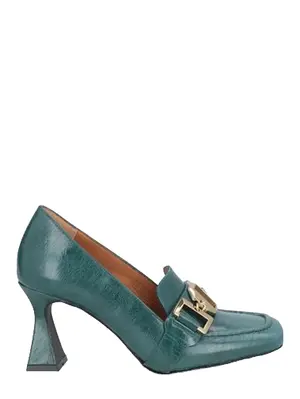 BRUNO PREMI Leather Pumps With Appliqués - Green