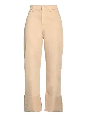 TWINSET Flared Gabardine Jeans - Beige