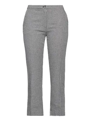 Pinko Straight-leg Houndstooth Flannel Pants - Blue