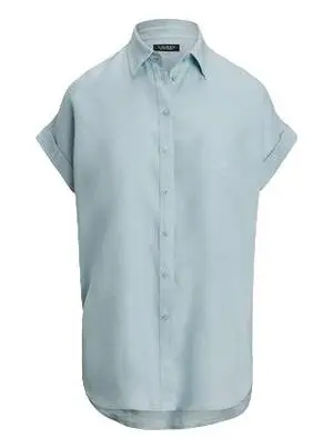 Ralph Lauren Linen Gauze Shirt - Blue