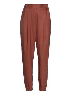 SOALLURE Tapered Leg Trousers - Red