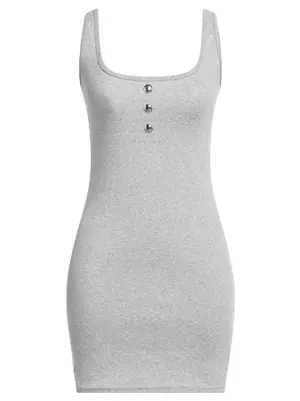 MANGANO Mini Cotton Bodycon Dress - Grey
