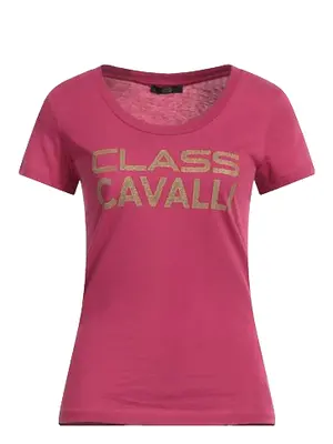 Roberto Cavalli T-shirt With Logo - Magenta