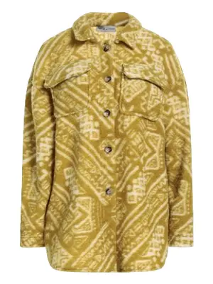 BOUTIQUE DE LA FEMME Jacquard Ethnic Overshirt - Yellow