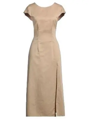 SEMICOUTURE Midi Dress - Beige
