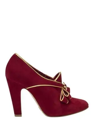 Sarah Flint Saustad 100 Booties - Claret Suede