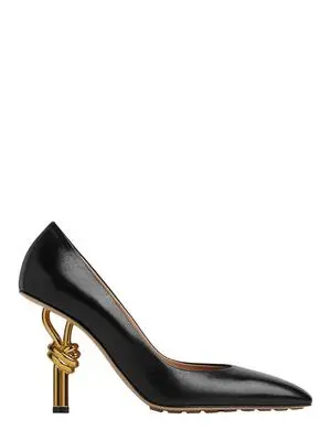 Bottega Veneta Leather Knot Pumps 90 - Black