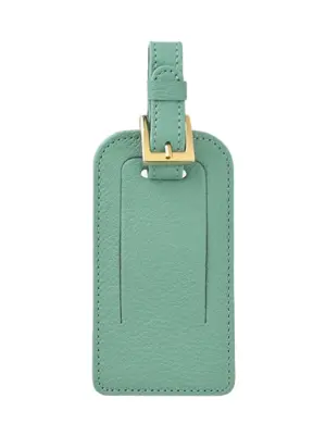 Gigi New York Leather Luggage Tag - Natural