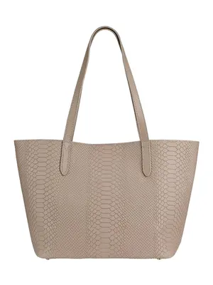 Gigi New York Teddie Python Embossed Tote - Natural